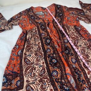 Angie | Sweaters | New Angie Boho Mixed Patternpaisley Kimono Duster ...